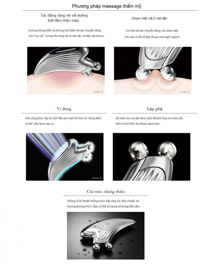 Refa Caxa Ray - Cây lăn massage đa dụng cho mặt - Cao's Store
